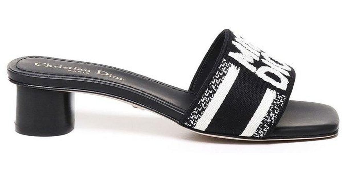 Dior Dior Dway Logo Detailed Slip-On Slides in Black | Lyst