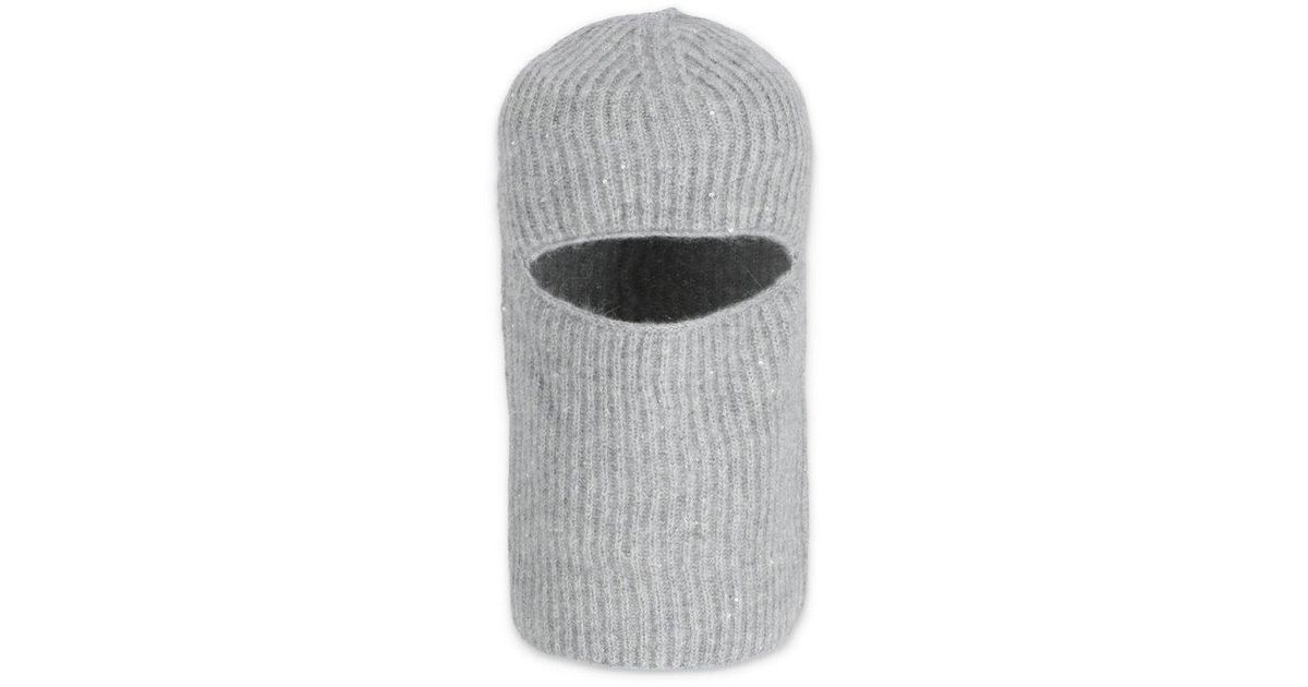 Fabiana Filippi Chunky-Knit Slip-On Beanie in Grey | Lyst UK