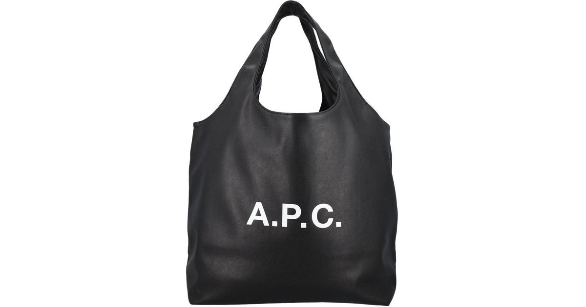 A.P.C. Ninon Tote Bag in Black | Lyst