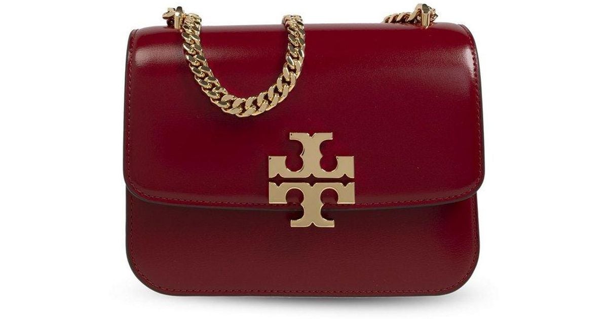 Tory Burch Eleanor Small Convertible Shoulder Bag in Red | Lyst