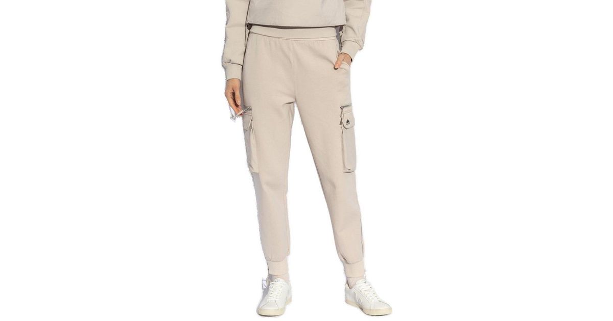 Moose Knuckles Mixmedia Cargo Pants in Natural | Lyst