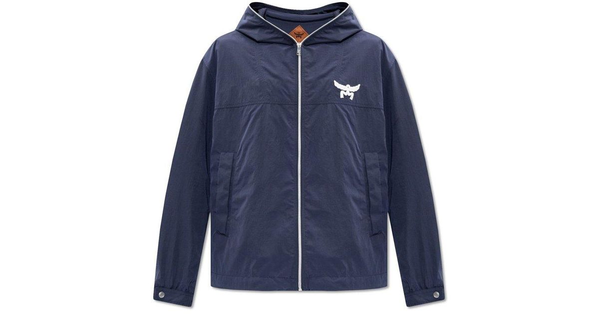 MCM Hooded Jacket, ' in Blue for Men | Lyst