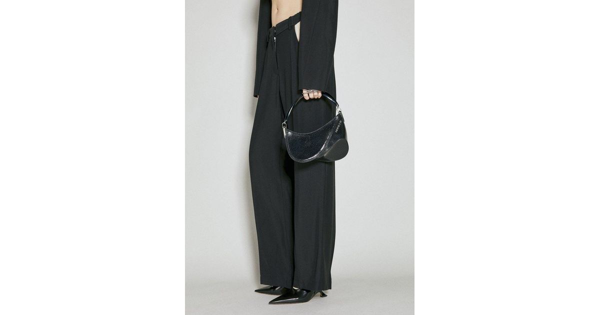 Mugler Mini Spiral Curve Shoulder Bag in Black | Lyst