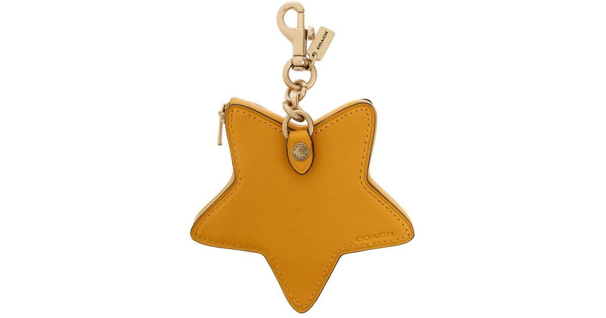 COACH Star Coin Purse in Orange | Lyst UK