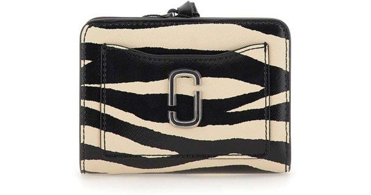 Marc Jacobs Utility Snapshot Mini Compact Wallet in Black | Lyst