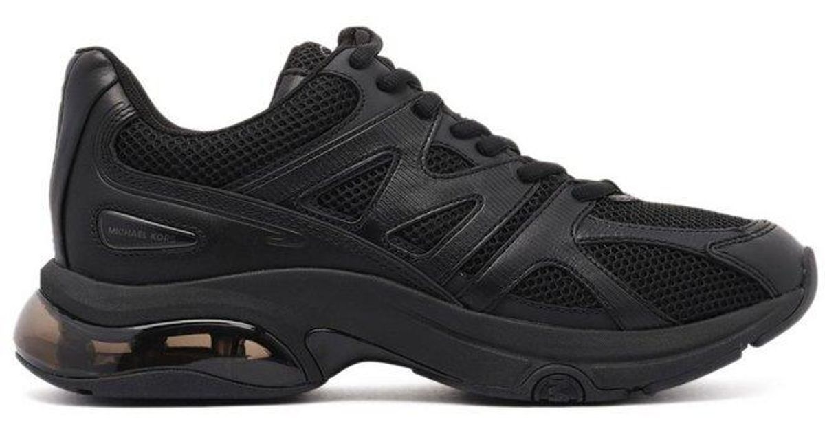 Michael Kors Kit Panelled Lace-Up Sneakers in Black for Men | Lyst