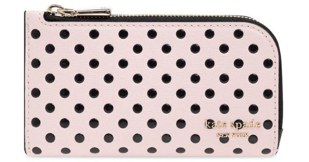 Kate Spade Devin Small Bifold Wallet in White | Lyst