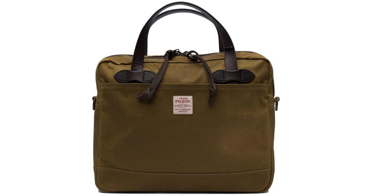 Filson Laptop Briefcase in Brown for Men | Lyst