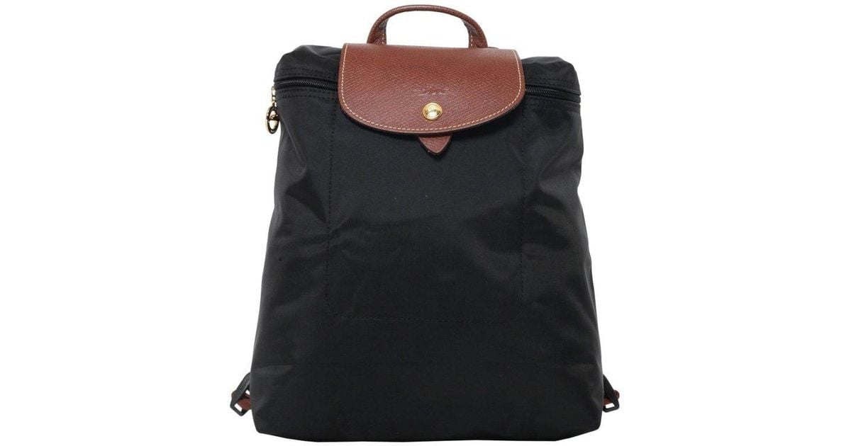 Longchamp Le Pliage Original M Backpack in Black | Lyst