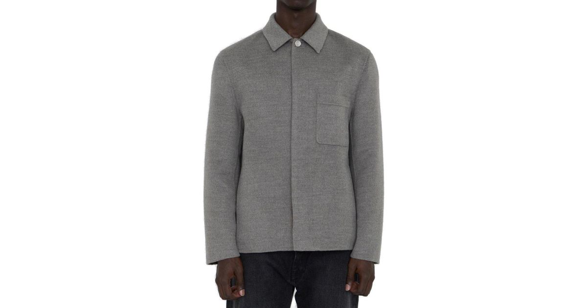 Dior Wool Cashmere Silk Jacket, Fw24 Collection in Gray for Men | Lyst