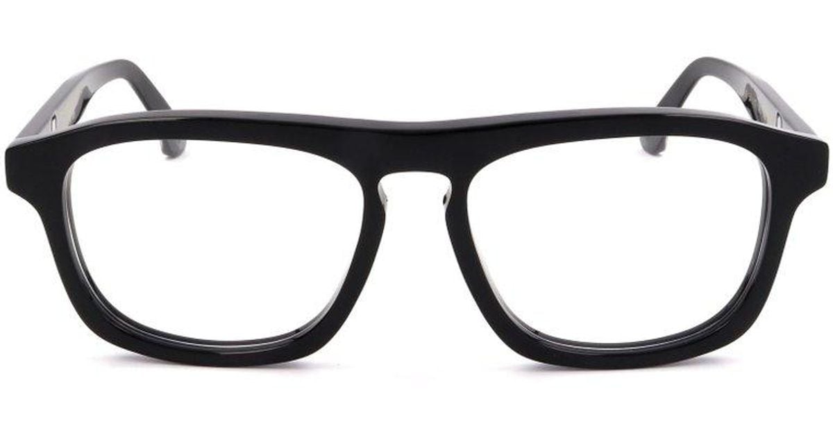 Retrosuperfuture Numero 123 Square Frame Glasses in Black | Lyst