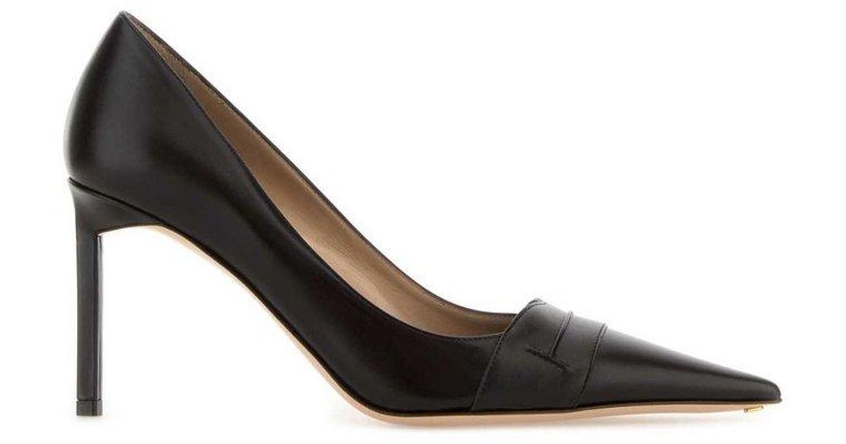Tom Ford Leather Eva Pumps in Brown | Lyst