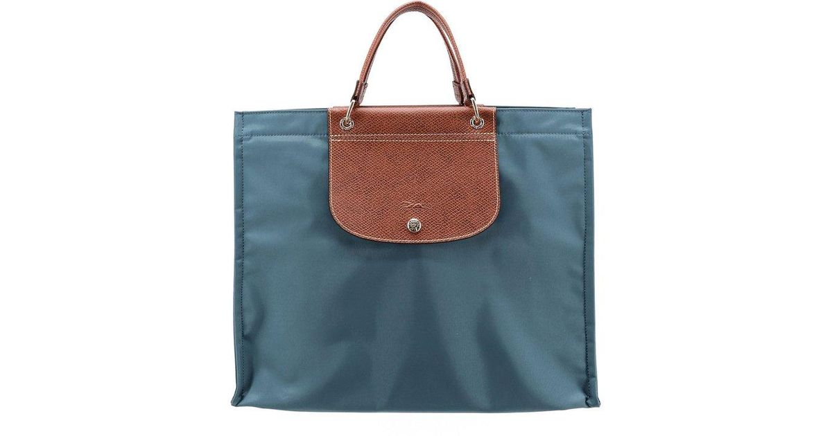 Longchamp Cabas L Tote Bag in Blue | Lyst
