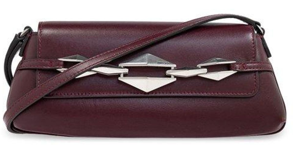 Jimmy Choo ‘Diamond’ Shoulder Bag in Purple | Lyst UK