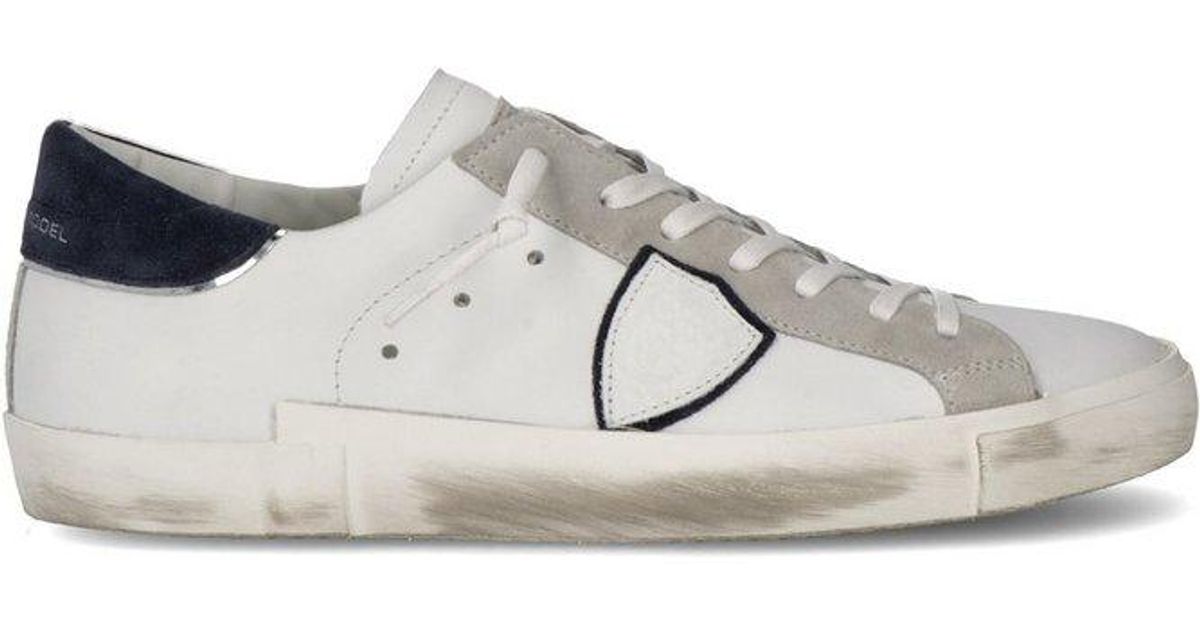 Philippe Model Prsx Low-Top Sneakers in White for Men | Lyst