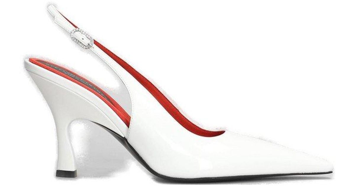 Stella McCartney Eelsa Pointed Toe Slingback Pumps in Pink | Lyst