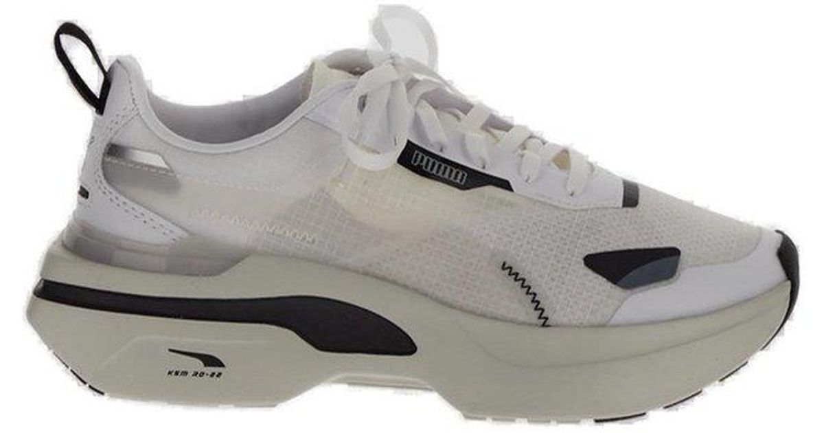 PUMA Chunky Panelled Lace-up Sneakers in Gray | Lyst