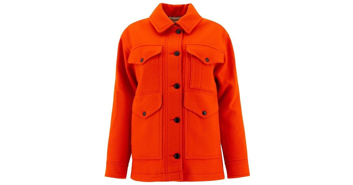 Filson Utility Jacket in Orange | Lyst