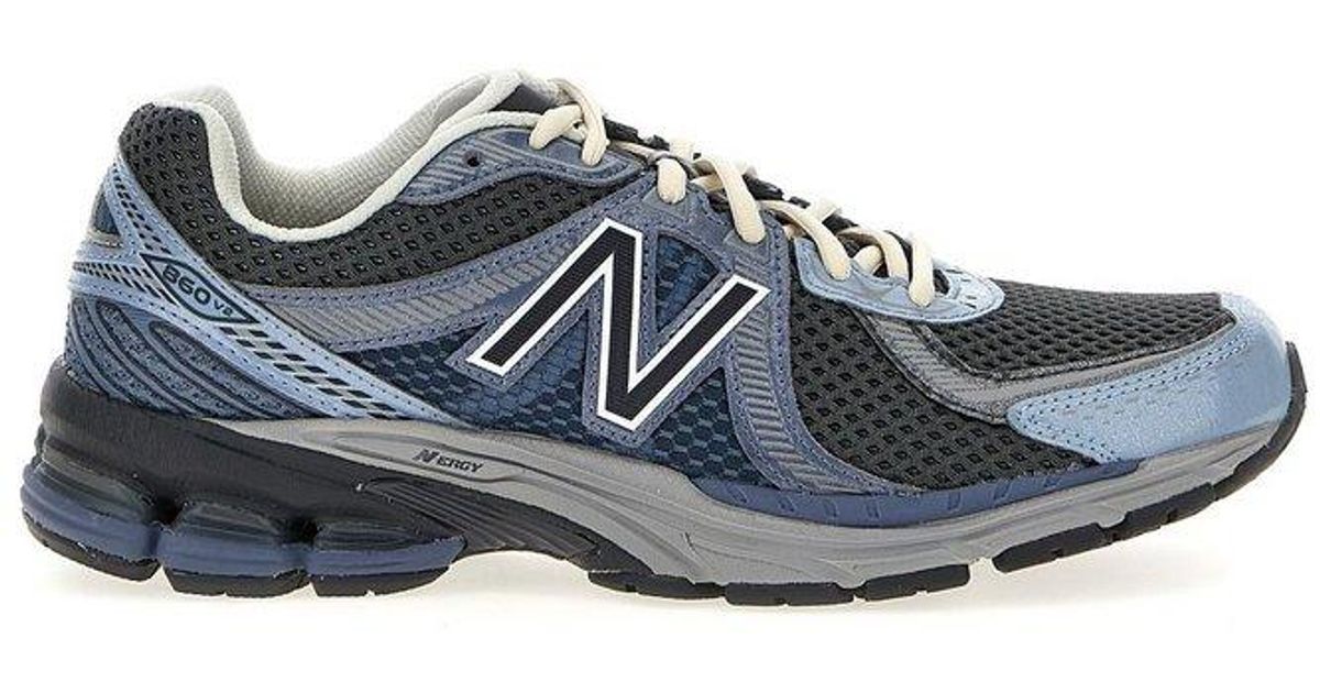 New Balance 860V2 Lace-Up Sneakers in Gray | Lyst