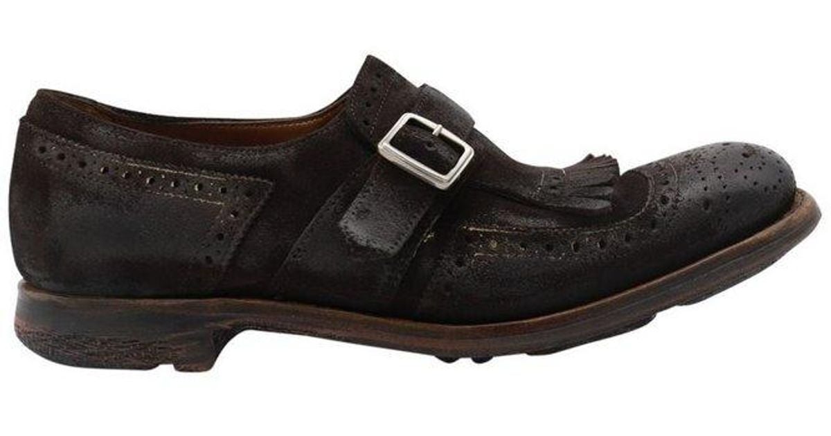 Church's Buckle Detailed Brogues in Black | Lyst