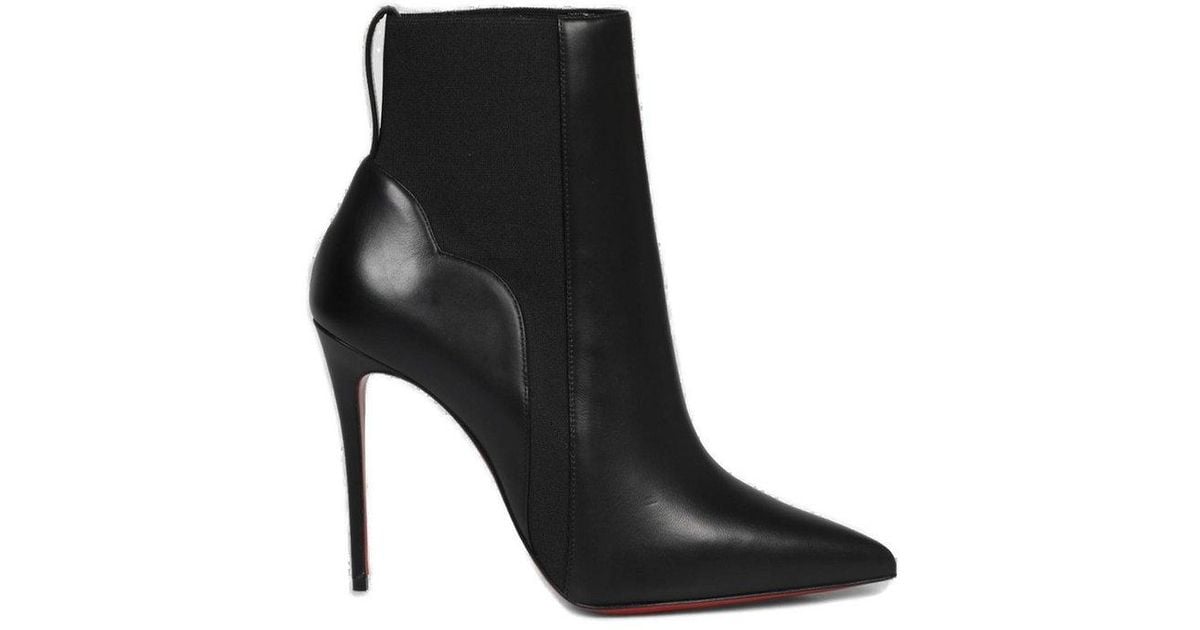 Christian Louboutin Chelsea Chick Booty Ankle Boot in Black | Lyst
