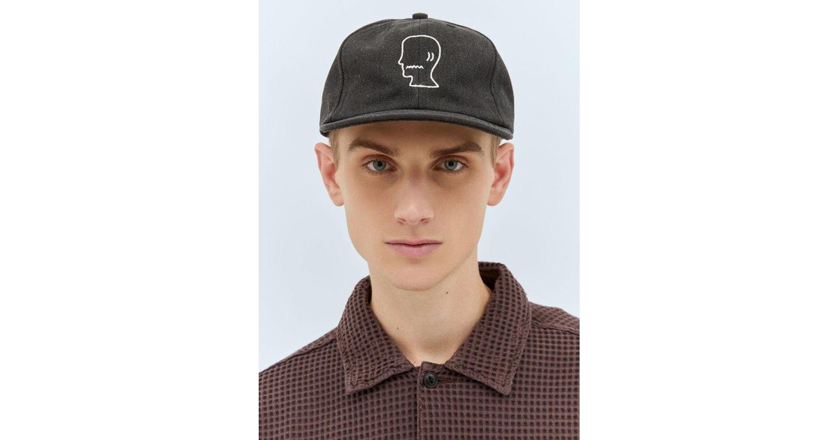 Brain Dead Emblem Head Baseball Cap in Black for Men | Lyst
