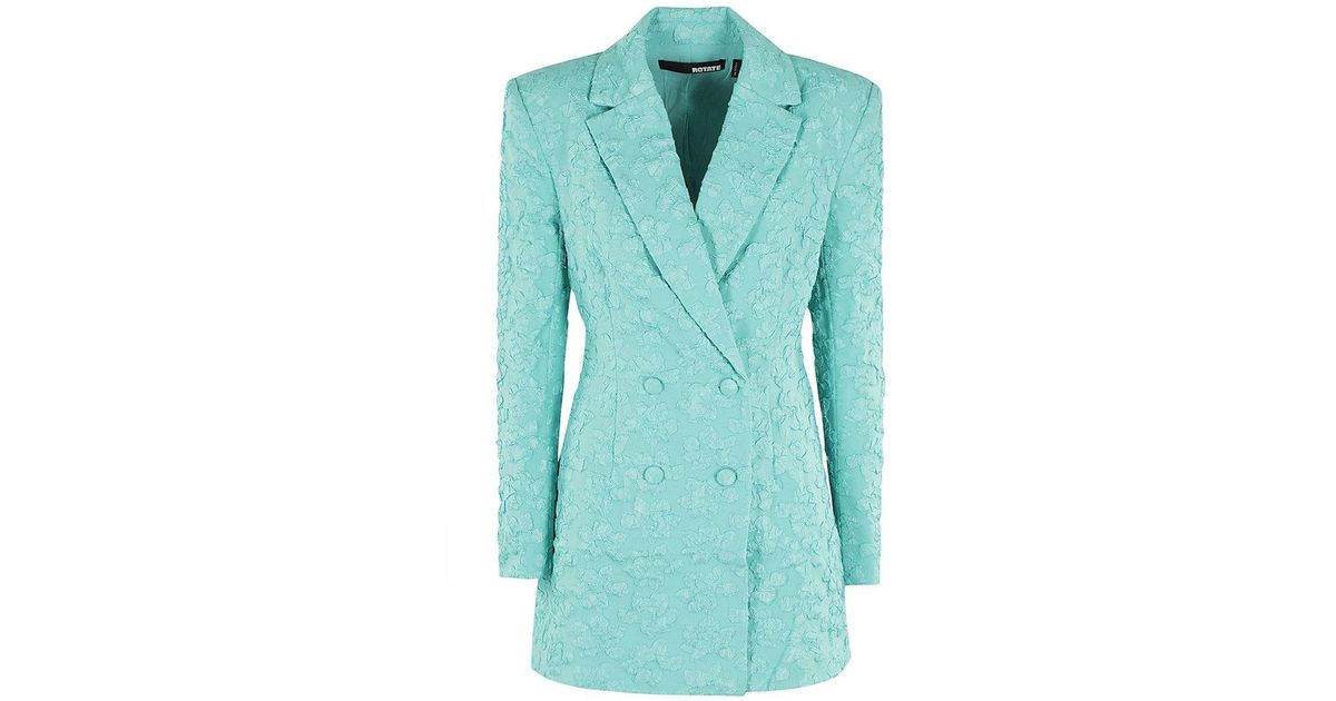 ROTATE BIRGER CHRISTENSEN 3d Jacquard Mini Blazer Dress in Blue | Lyst