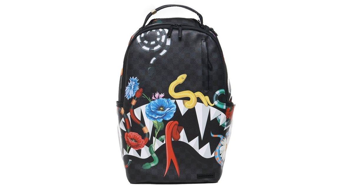 Sprayground Graphic Printed Checked Backpack in Blue for Men | Lyst Canada