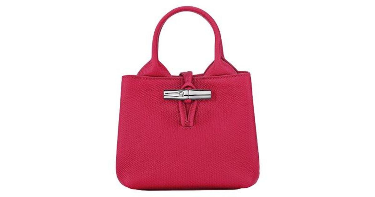 Longchamp Mini Tote in Pink | Lyst