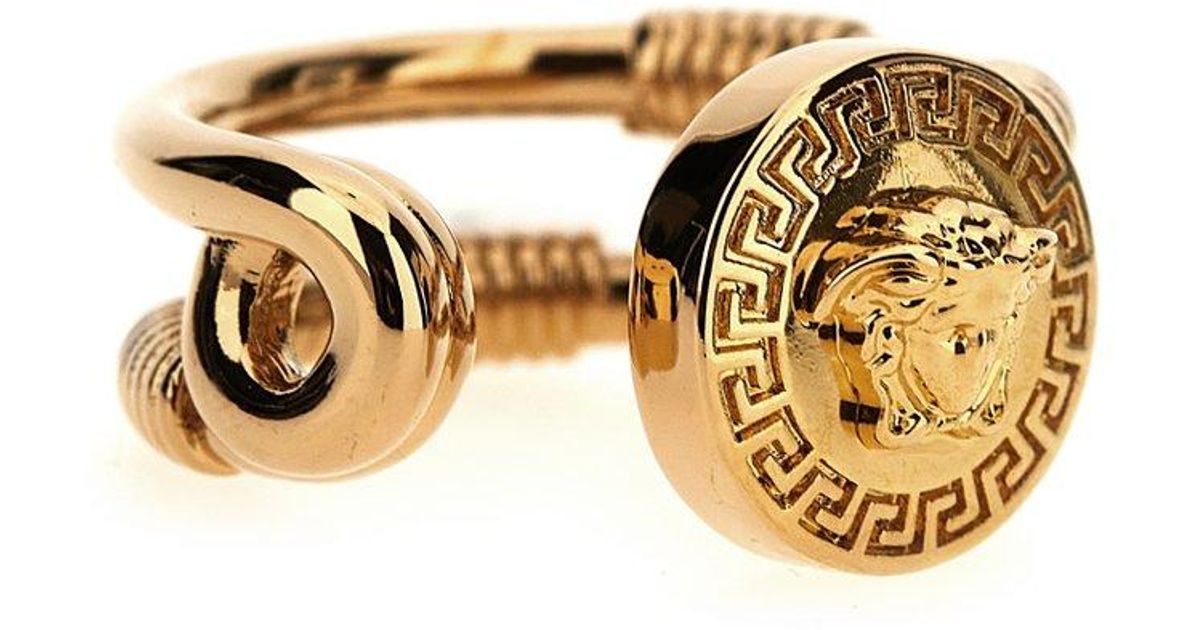 Versace safety pin ring store