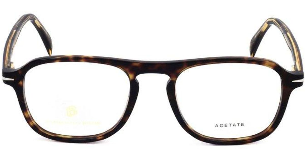 David Beckham Rectangular Frame Optical Glasses in Black for Men | Lyst
