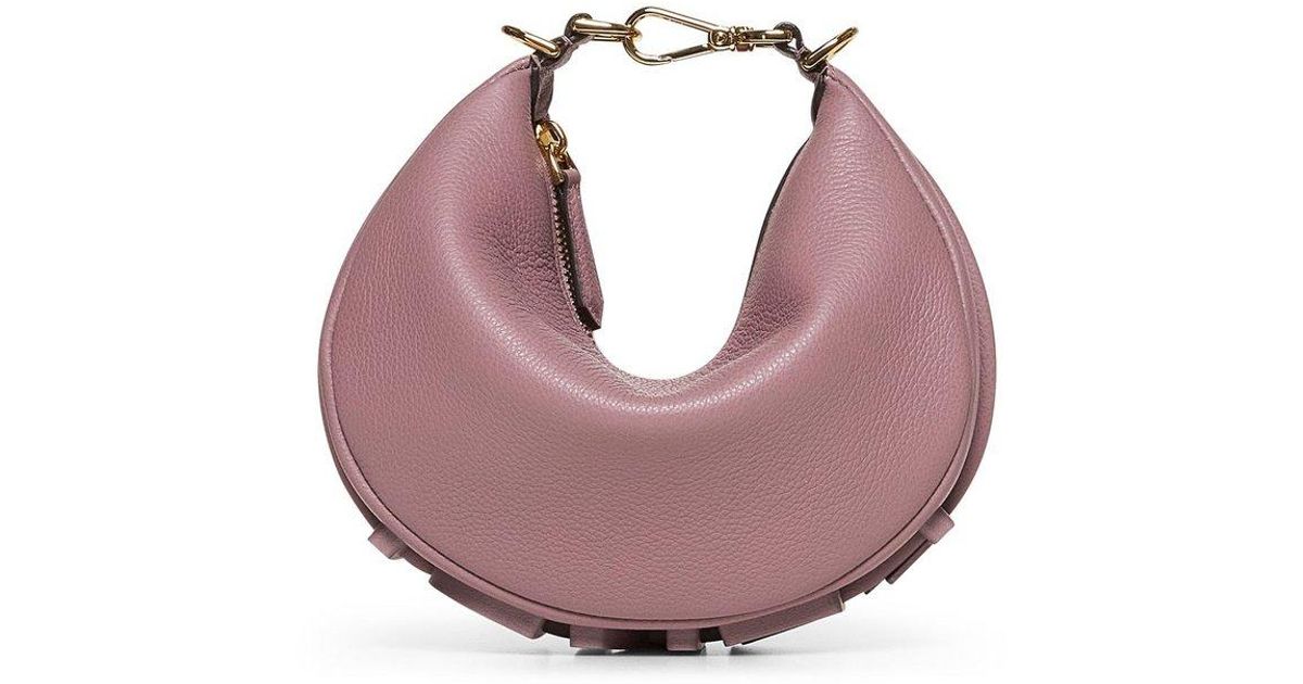 Fendi Graphy Mini Hobo Bag in Pink | Lyst