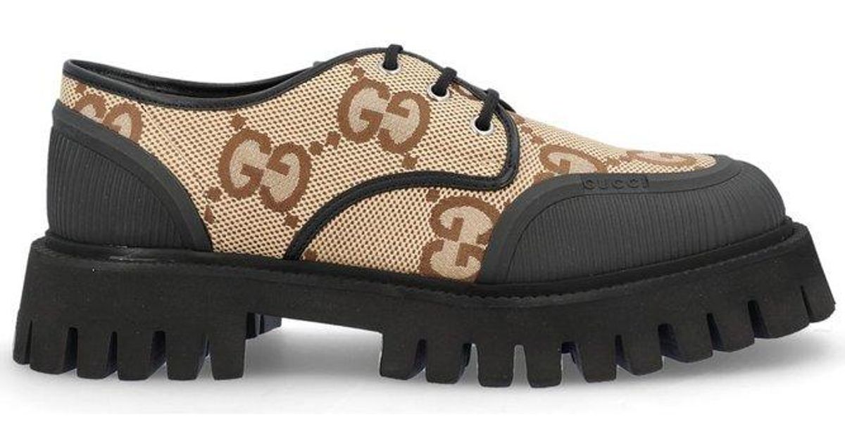 Gucci Maxi GG Lace-up Shoes for Men | Lyst
