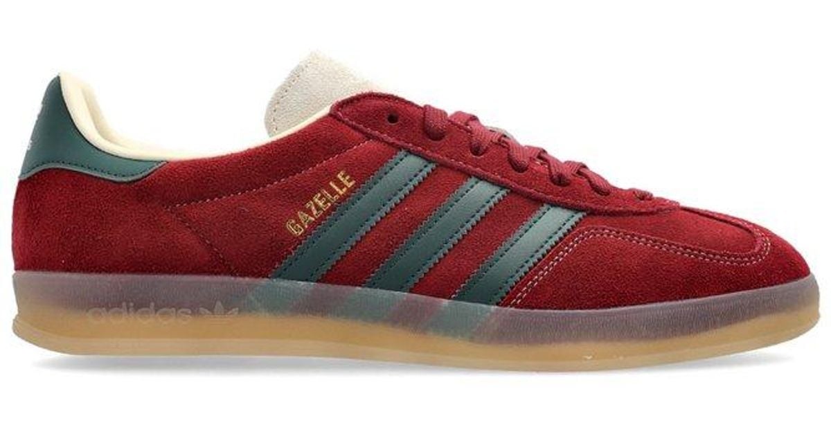 adidas Originals Gazelle Indoor Sneakers in Red for Men | Lyst