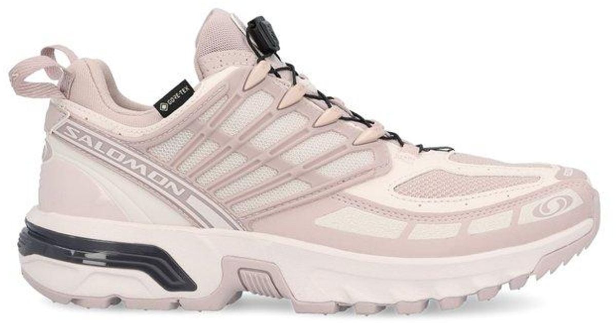 Salomon Acs Pro Gore-Tex Lace-Up Sneakers in Pink | Lyst