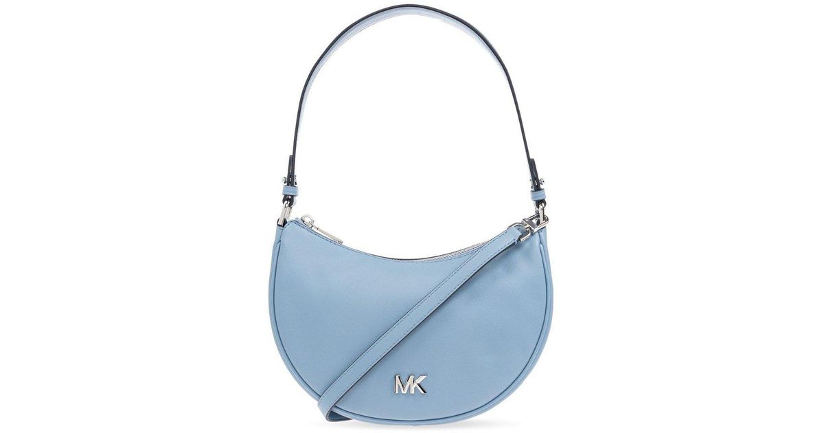 MICHAEL Michael Kors Kyla Logo Lettering Shoulder Bag in Blue | Lyst