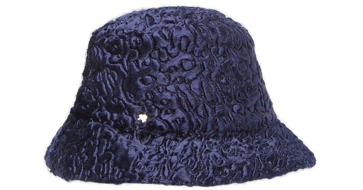 Flapper Sisi Logo Plaque Bucket Hat in Blue | Lyst