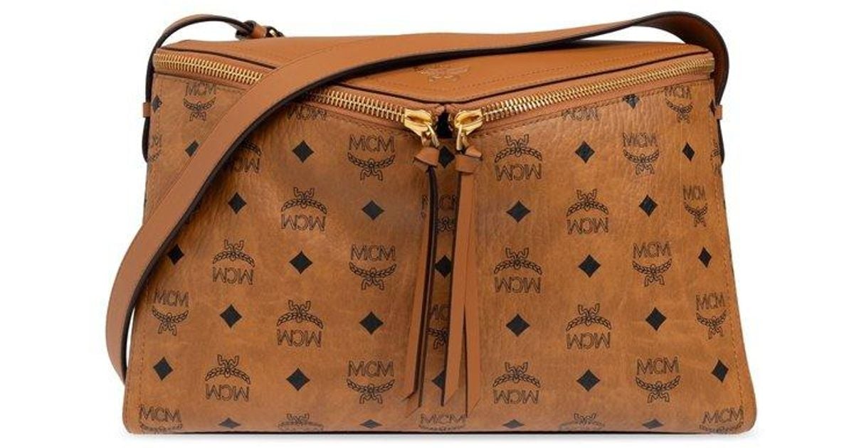MCM Shoulder Bag 'Diamant' in Brown | Lyst