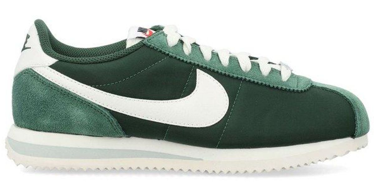 Nike Cortex Txt Panelled Sneakers in Green | Lyst