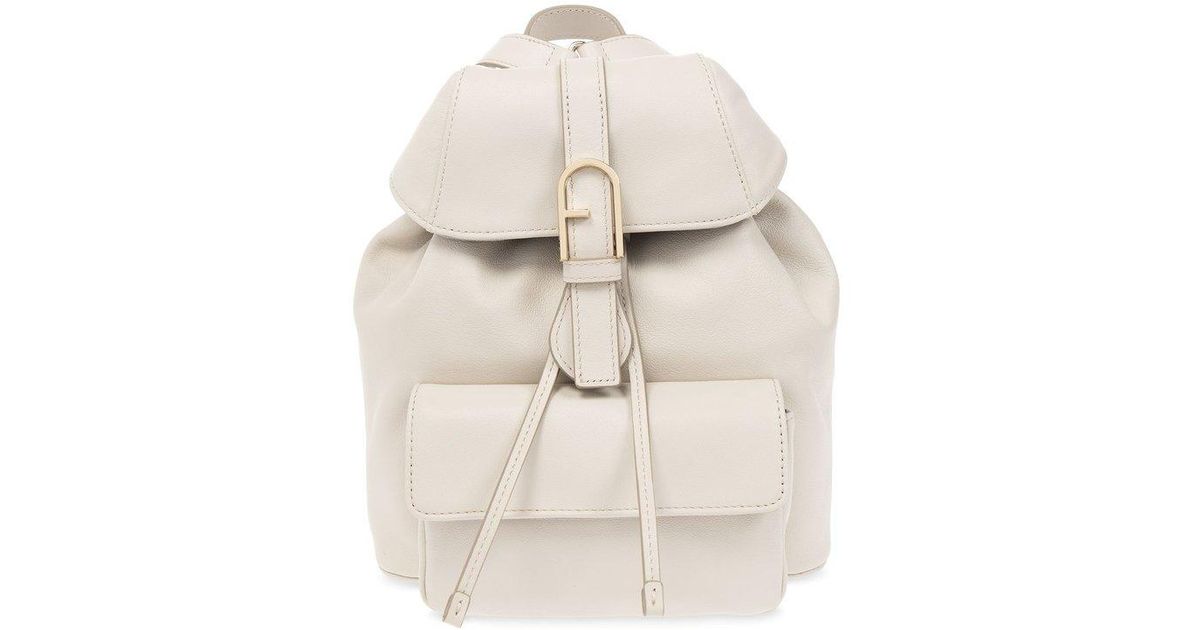 Furla ‘Flow Small’ Backpack in Natural | Lyst
