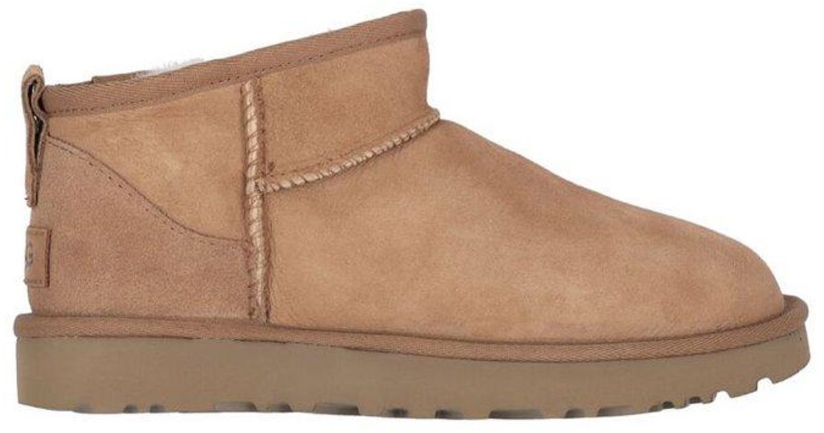 UGG Classic Ultra Mini Boots in Brown | Lyst
