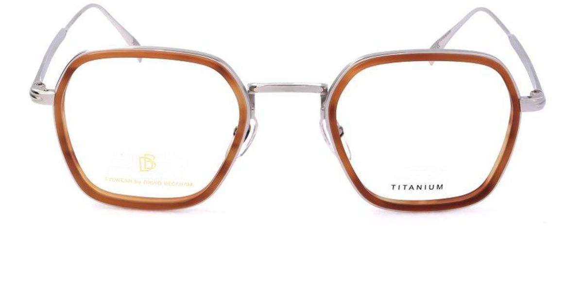 David Beckham Square Frame Full Rim Optical Glasses in Black for Men ...