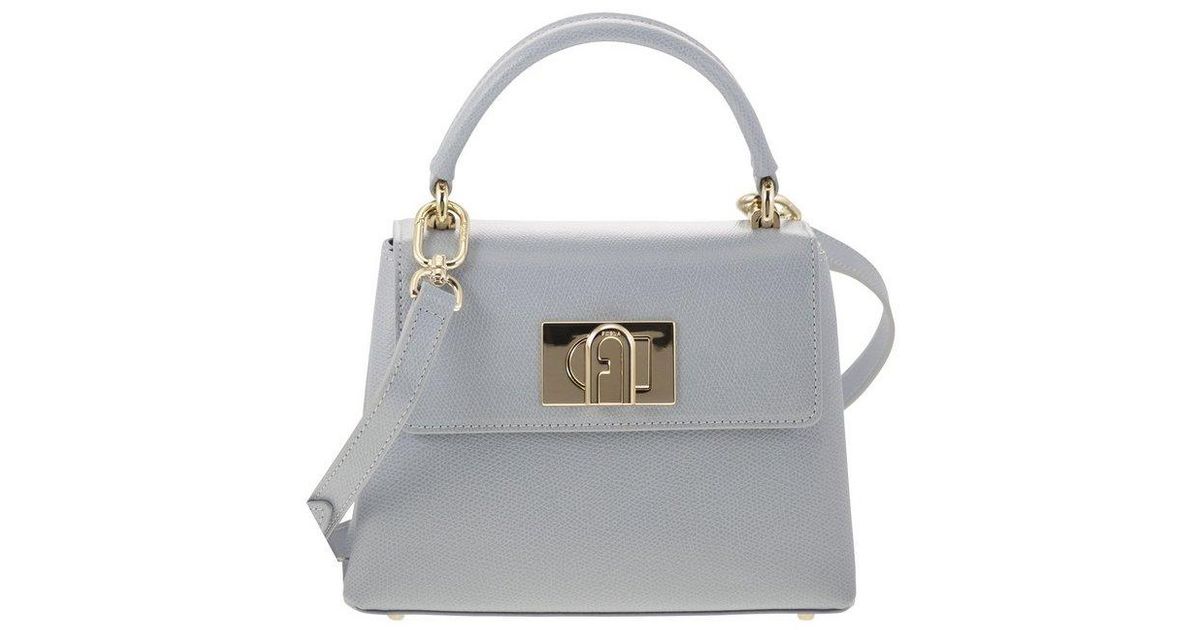 Furla 1927 Twist-Lock Mini Tote Bag in Blue | Lyst