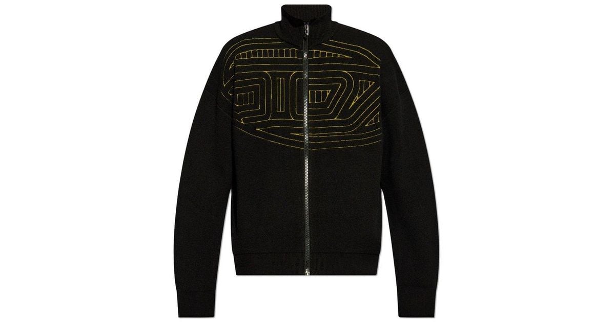 DIESEL Cardigan `K-Ralus` in Black for Men | Lyst UK