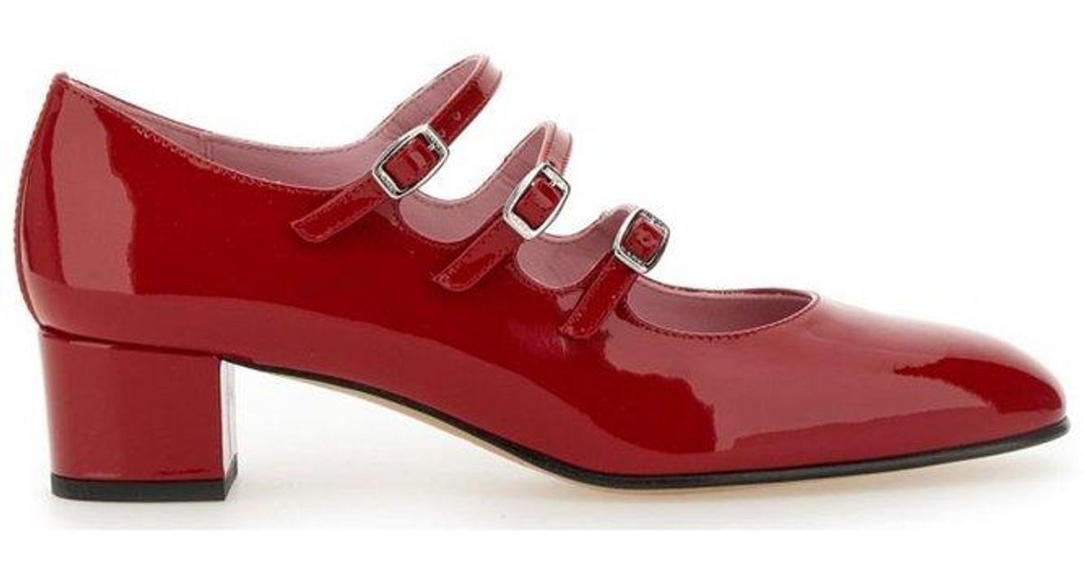 CAREL PARIS Kina Mary Janes Pumps in Red | Lyst