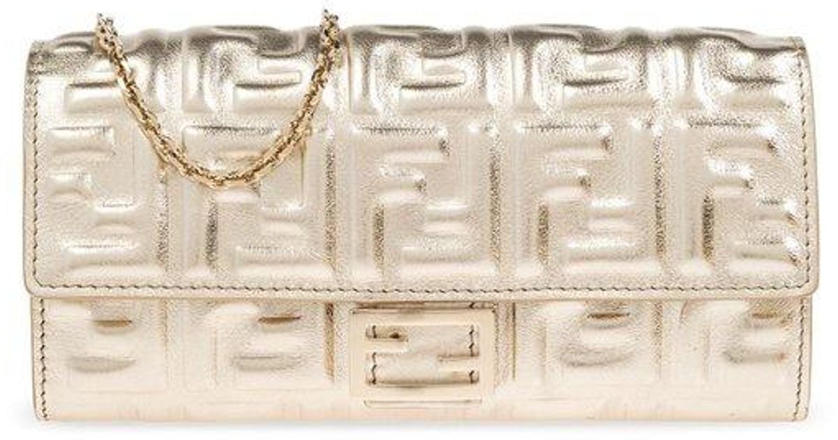 Fendi Wallet On A Chain in Natural | Lyst