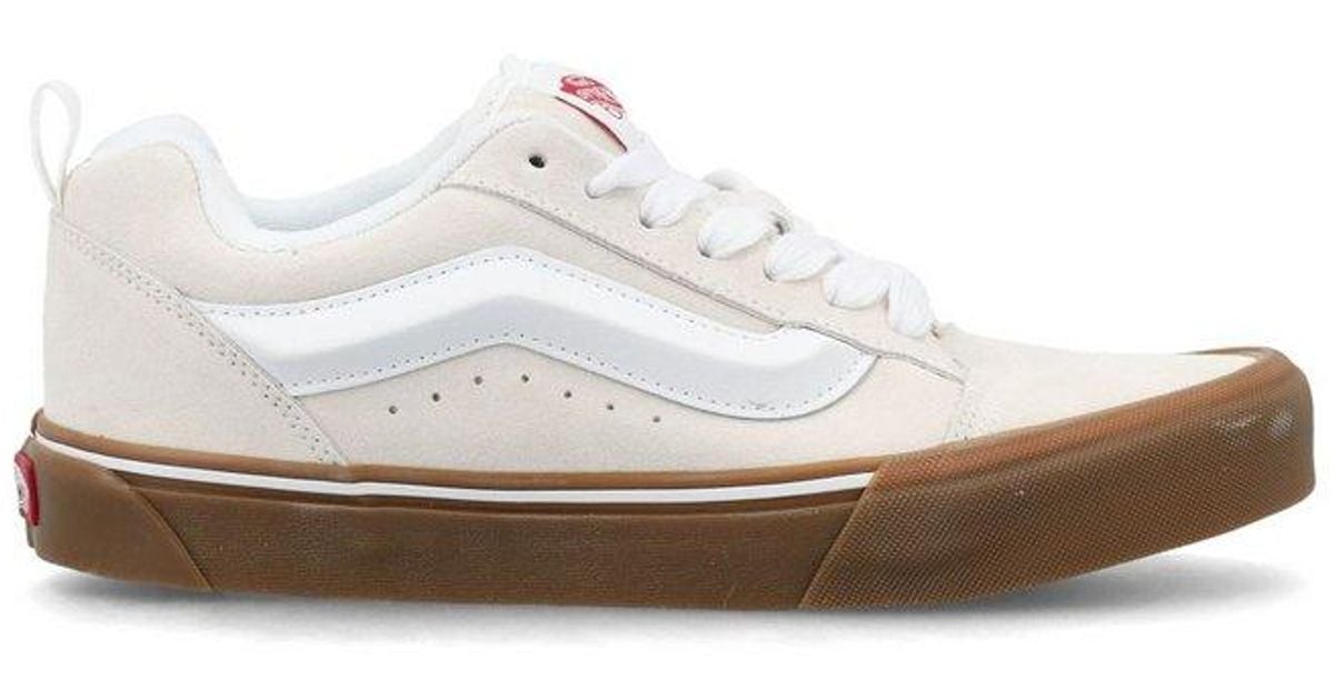 Vans Kun Skool Lace-Up Sneakers in White | Lyst