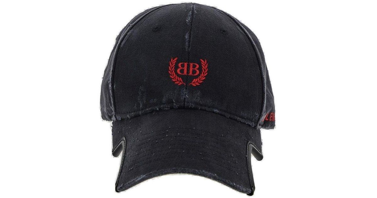 Balenciaga Laurel Classic Cap in Blue for Men | Lyst