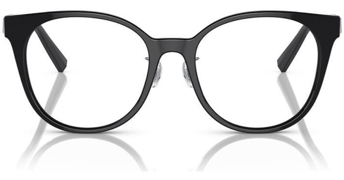 Tiffany & Co. Round Frame Glasses in Black | Lyst