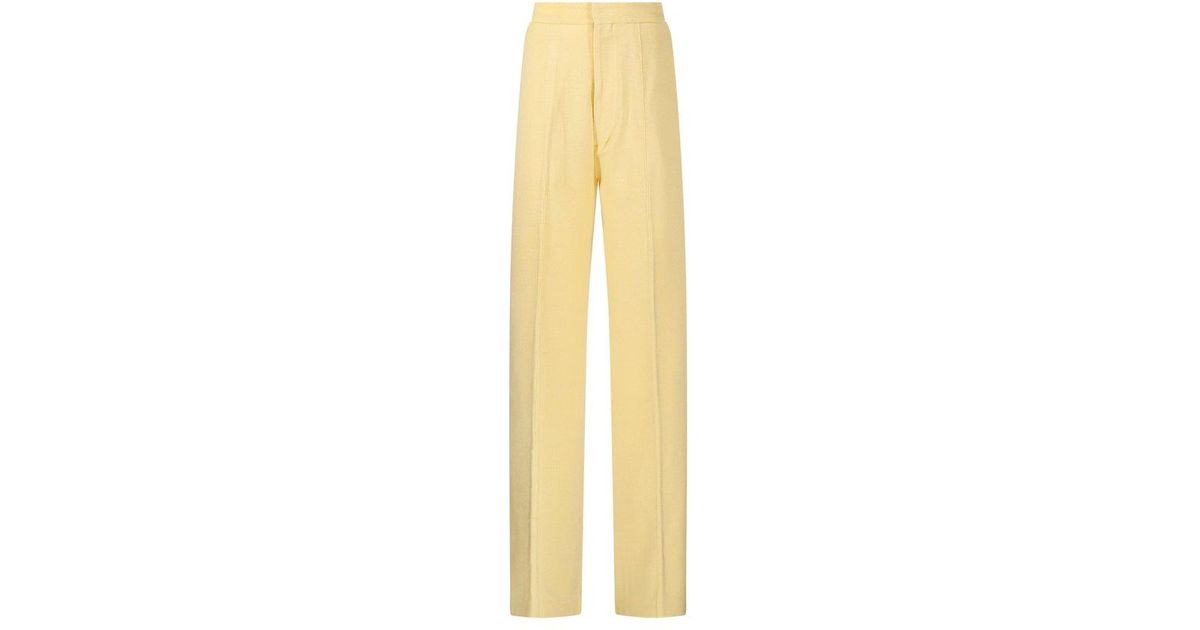 Forte Forte Milano Stitch Sartorial Pant in Yellow | Lyst